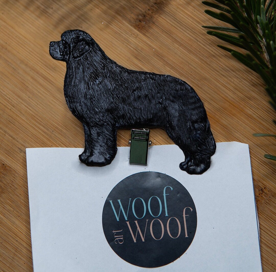 Newfoundland Brooch / Custom Dog Show Ring Number Clip / Number Holder ...