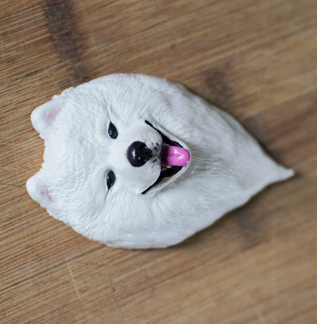 Samoyed / American Eskimo Custom Dog Handmade Fridge Magnet Statue ...