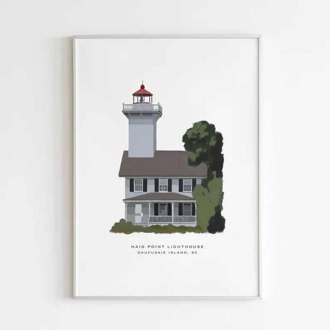 Haig Point Lighthouse Print | Daufuskie Island, SC | South Carolina ...