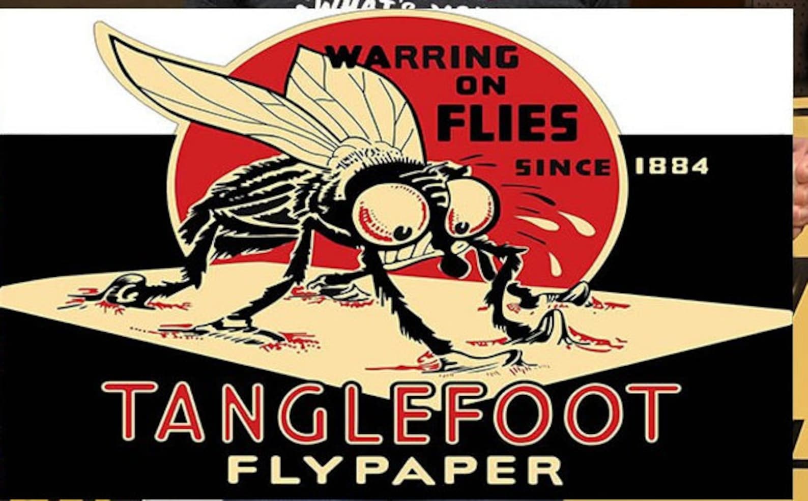 Tanglefoot Sign Large 24in Flypaper - Etsy