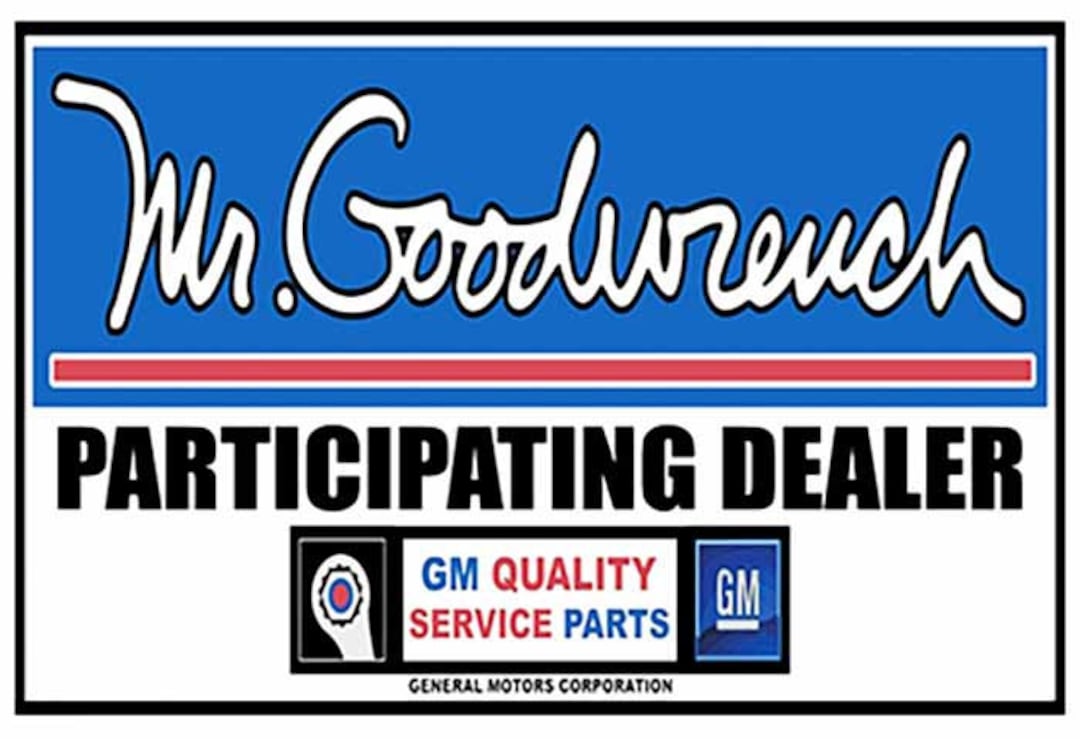 GM MR GOODWRENCH General Motors Repair Dealer Sign - Etsy