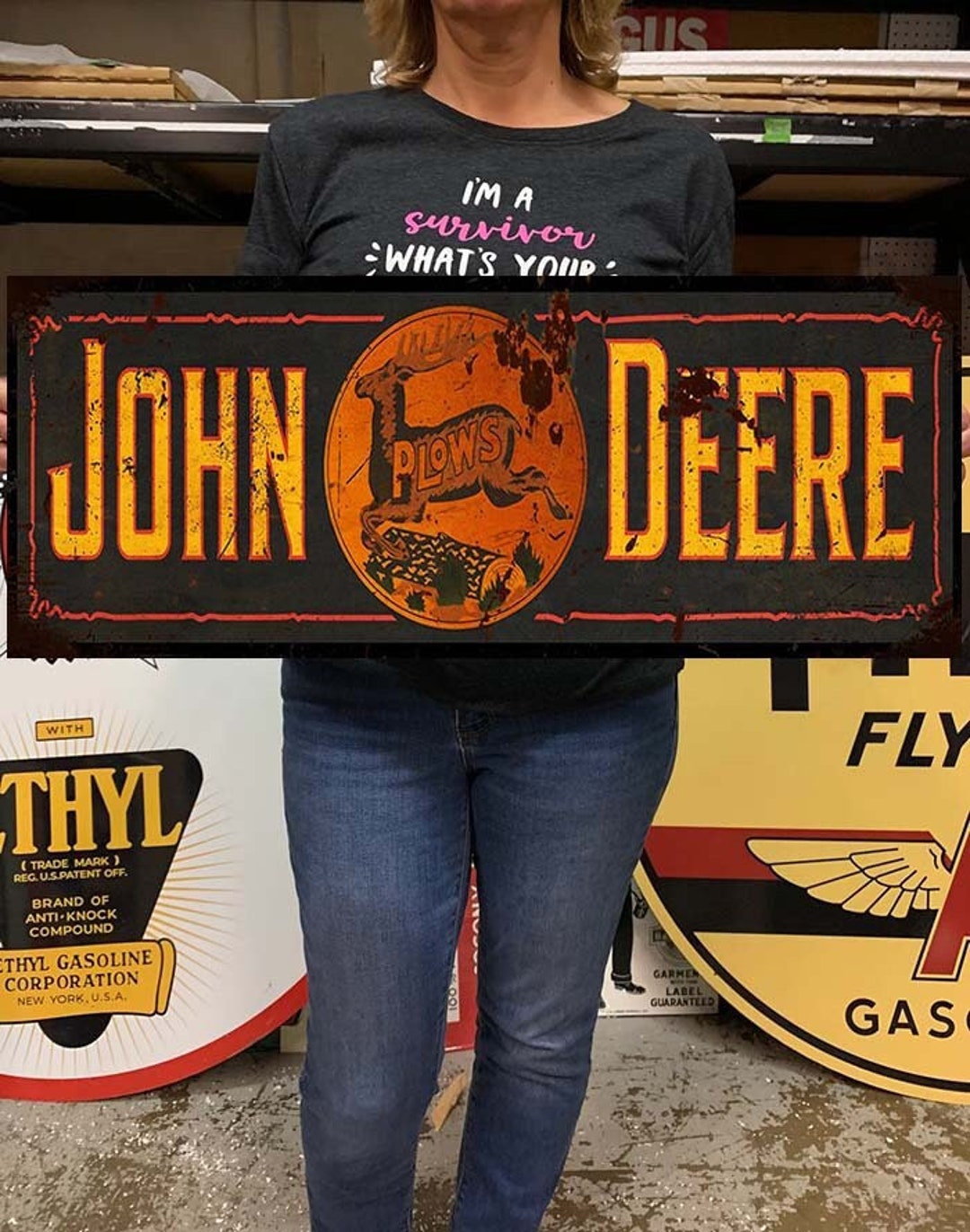 John Deere Sign Dealer Large 32in Metal Sign Farm Tractor Equipment - Etsy