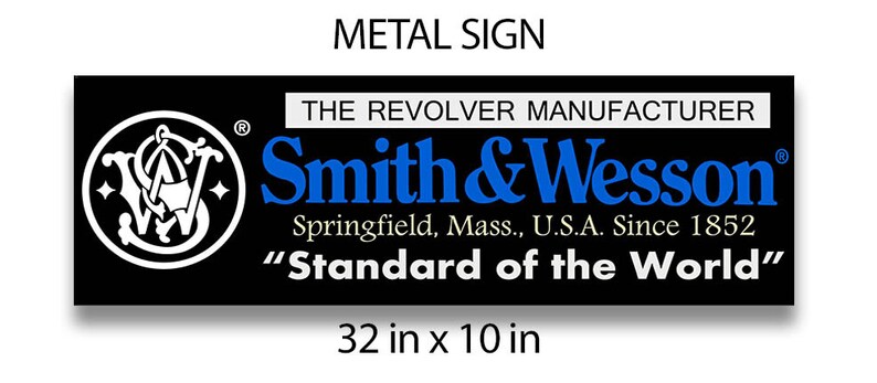 Smith & Wesson Hunting Sign Gun Dealer Display Large Man Cave - Etsy