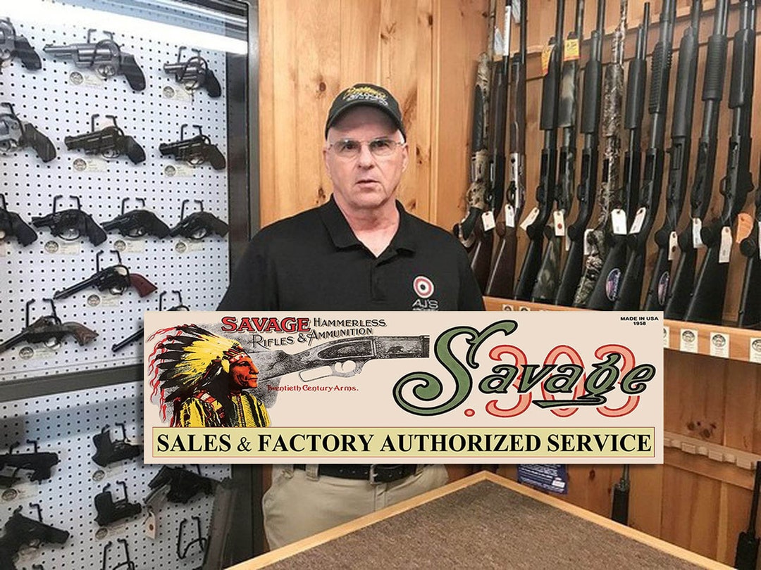 SAVAGE Arms Sign 32in Large Dealer Display Gun Ammo Man Cave - Etsy