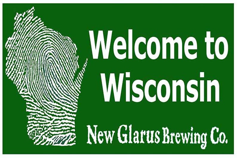 New Glarus Beer Sign Spotted Cow Large 24in Minnesota Mn Beer Bar Pub ...