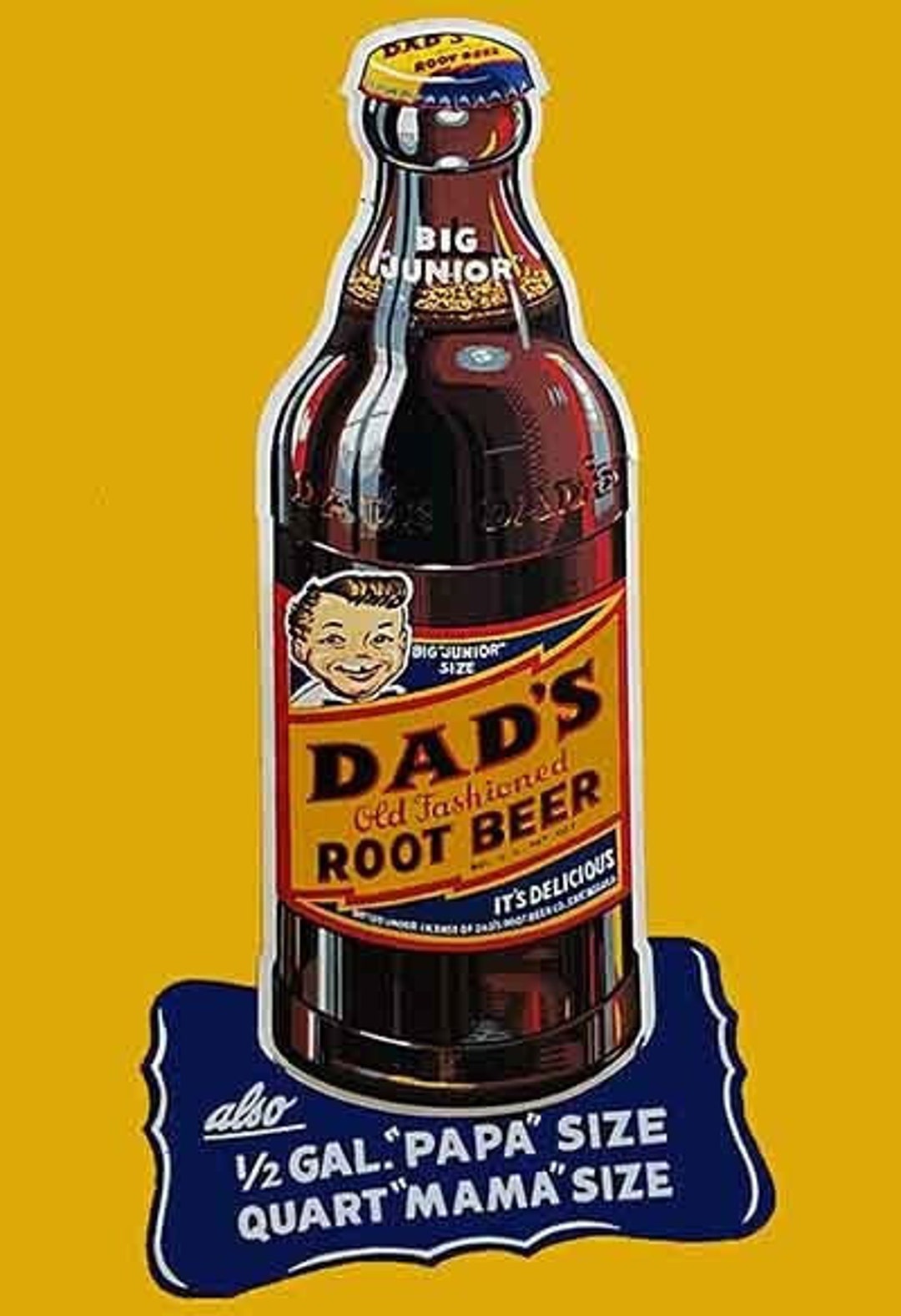 Dad's Root Beer Sign Large 24in Texas Pub Pop - Etsy