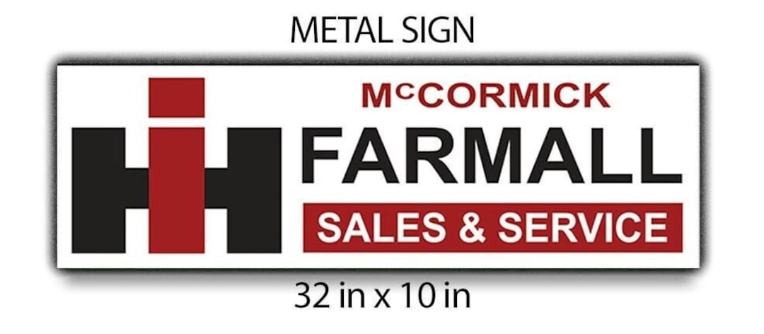 IH International Harvester Sign Dealer Display Large 32in Case Farm ...