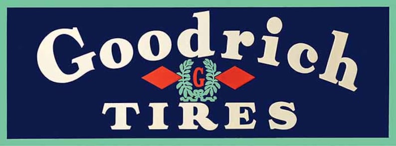 BF Goodrich Sign Silvertown Tires Tubes 1930s Style Dealer Man Cave - Etsy