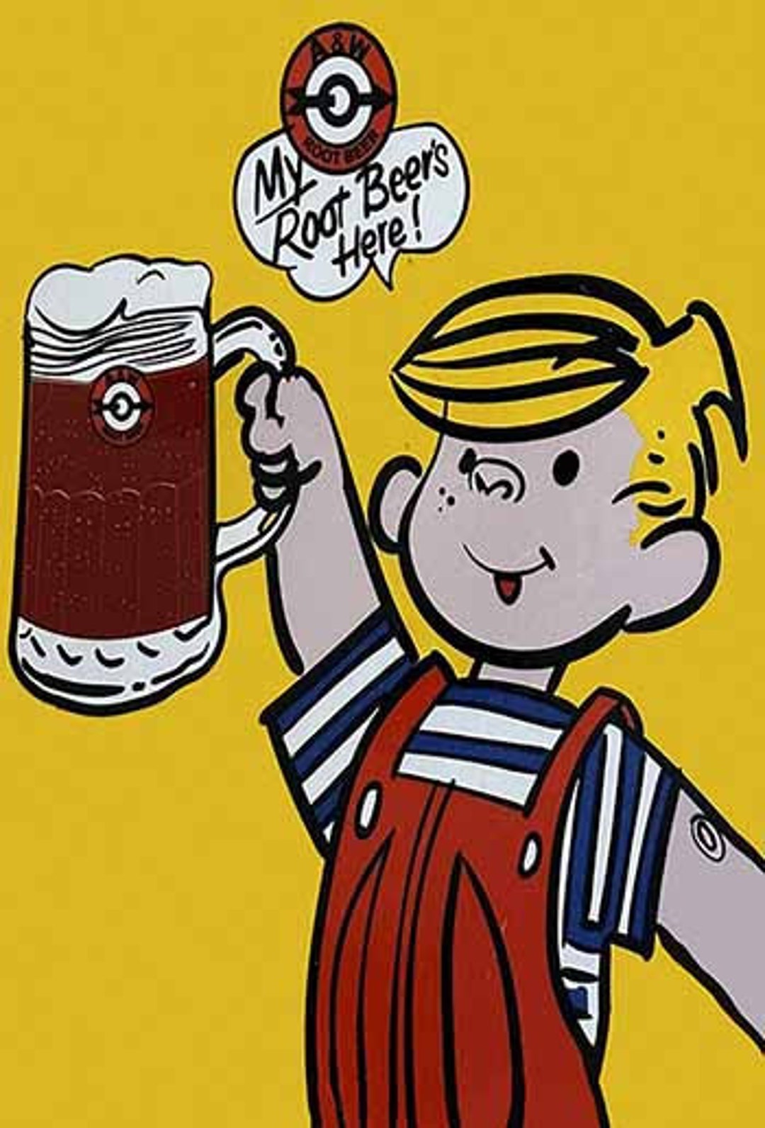 Vintage Style A&W Root Beer Soda Pop Beverage Advertising Gas Sign - Etsy