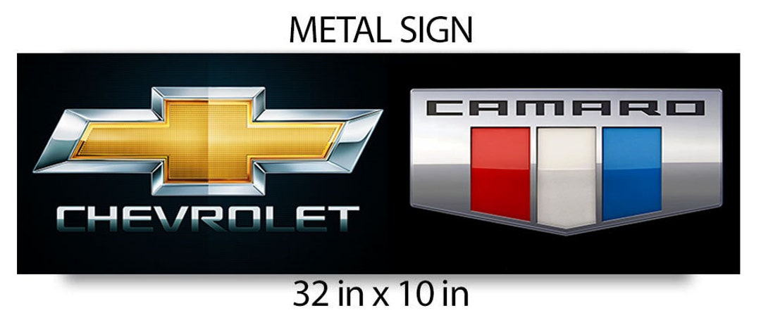 Chevrolet Camaro Sign Large 24in Car Truck Racing Garage Man Cave ...