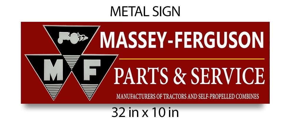 MASSEY FERGUSON Tractor Sign Large 32in - Etsy