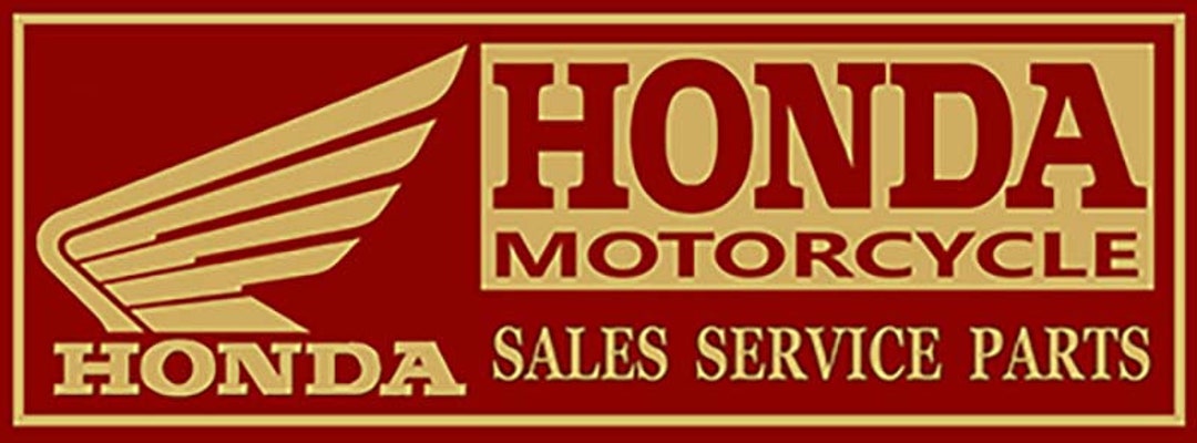 HONDA SIGN Goldwing Motorcycle Dealer Service Display W/goldwing Logo ...