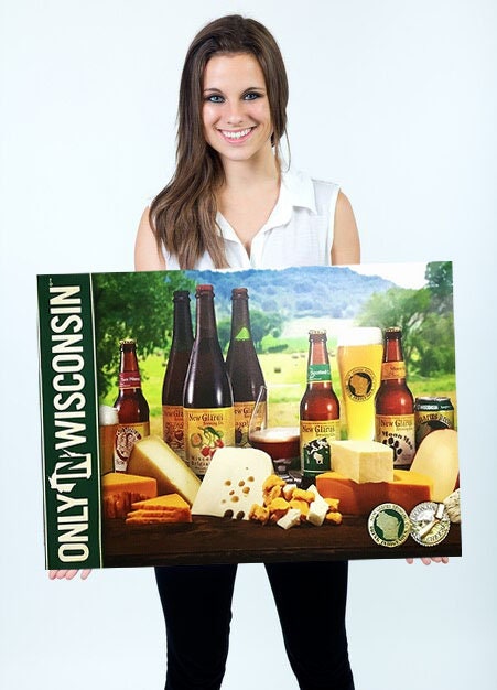 New Glarus Beer Sign Spotted Cow Large 24in Minnesota Mn Beer Bar Pub ...