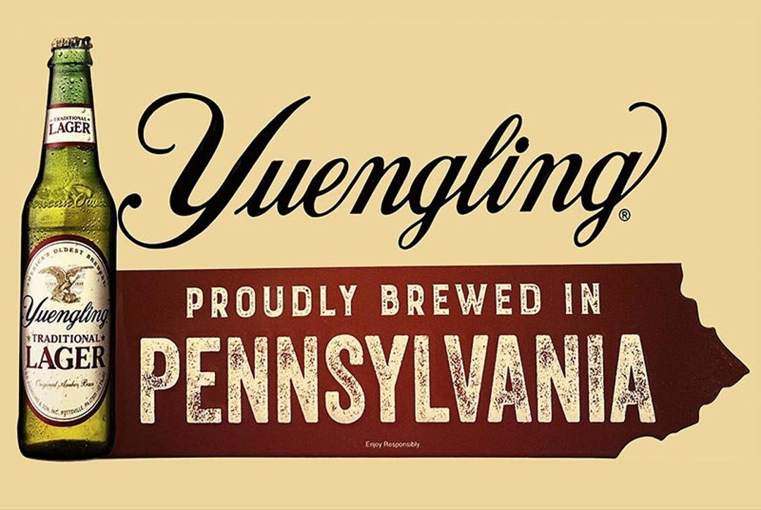 Yuengling Pottsville Beer Sign Large 24in Metal Sign Pub Man Cave - Etsy