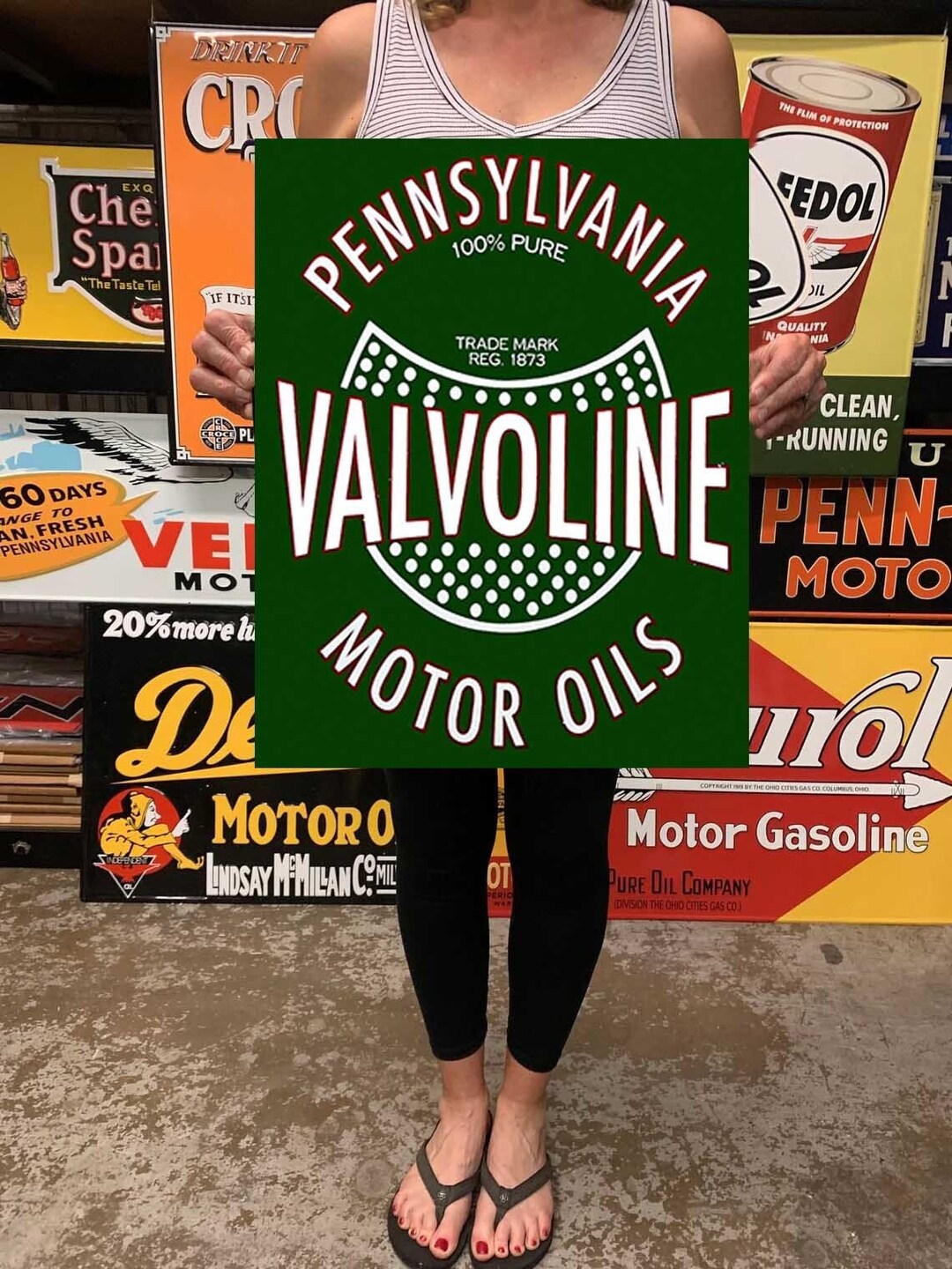 Valvoline Sign Large Garage Man Cave Dealer Display - Etsy