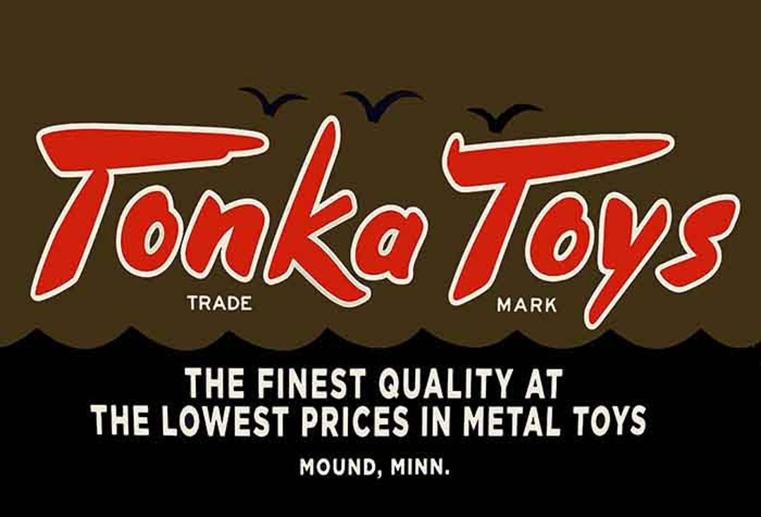 TONKA TOYS Store Display Large 24in Metal Sign Car Toy Vintage Style ...