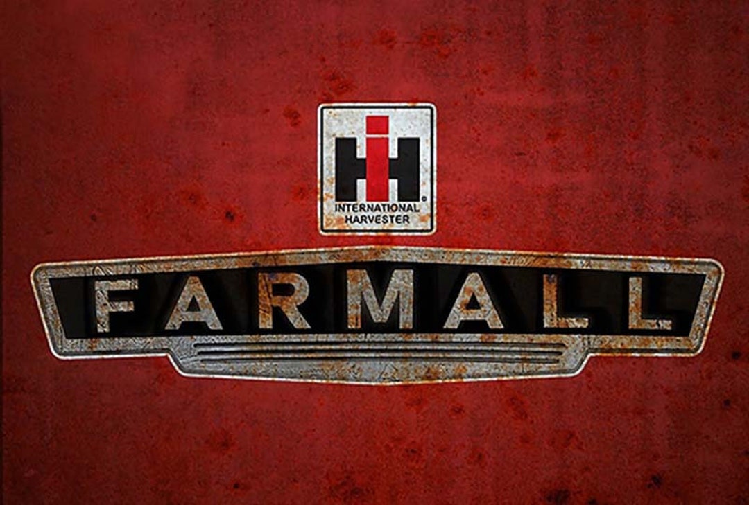 International Harvester Farmall Metal Sign Large IH Tractor Farm - Etsy