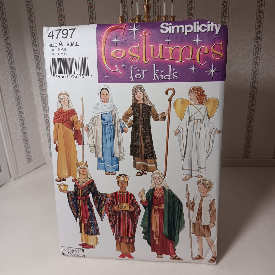 Simplicity Costume Sewing Pattern 4797 Boys and Girls Nativity - Etsy