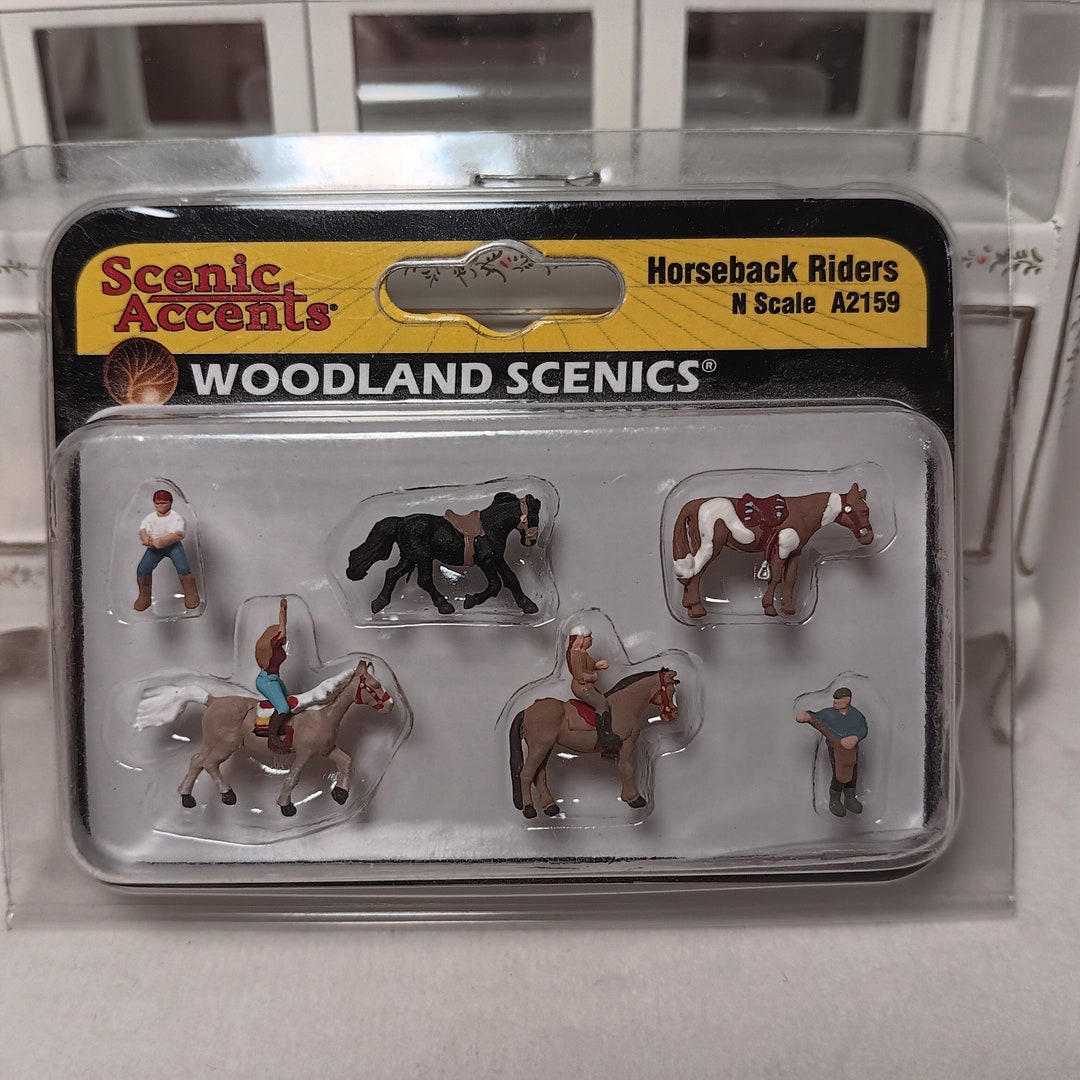 N Scale Miniature Scenic Horseback Riders - Etsy