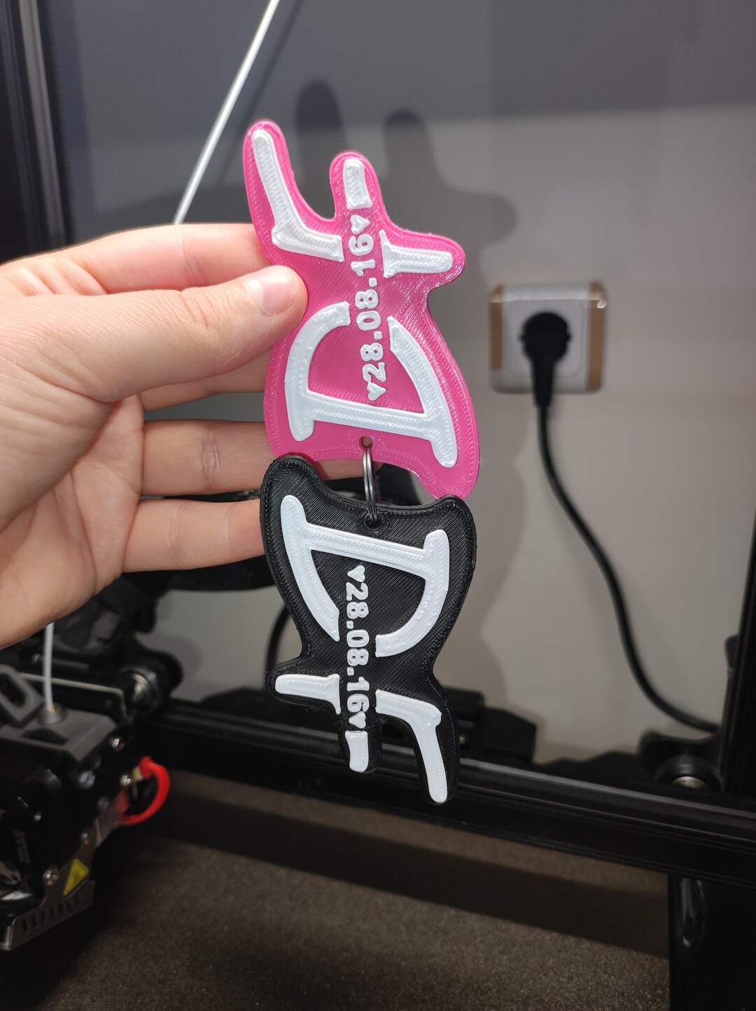 3D Printed Keychain-personalize With Name Date,tiny Cute Keychain, STL ...