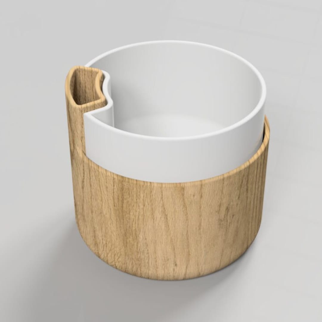 Digital STL File-elegant 3D Printed Flower Pot Design,two-piece ...