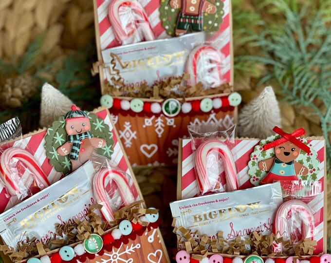 Choose Your Tea & Shortbread Pocket! Gingerbread Theme. Tea Gift Pack ...