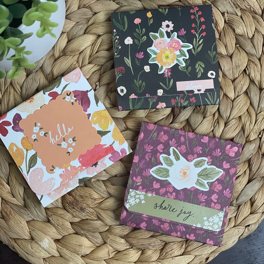 Flora, Sticky Note Holders, Set of 3. 3x3. Motivational Sticky Note ...