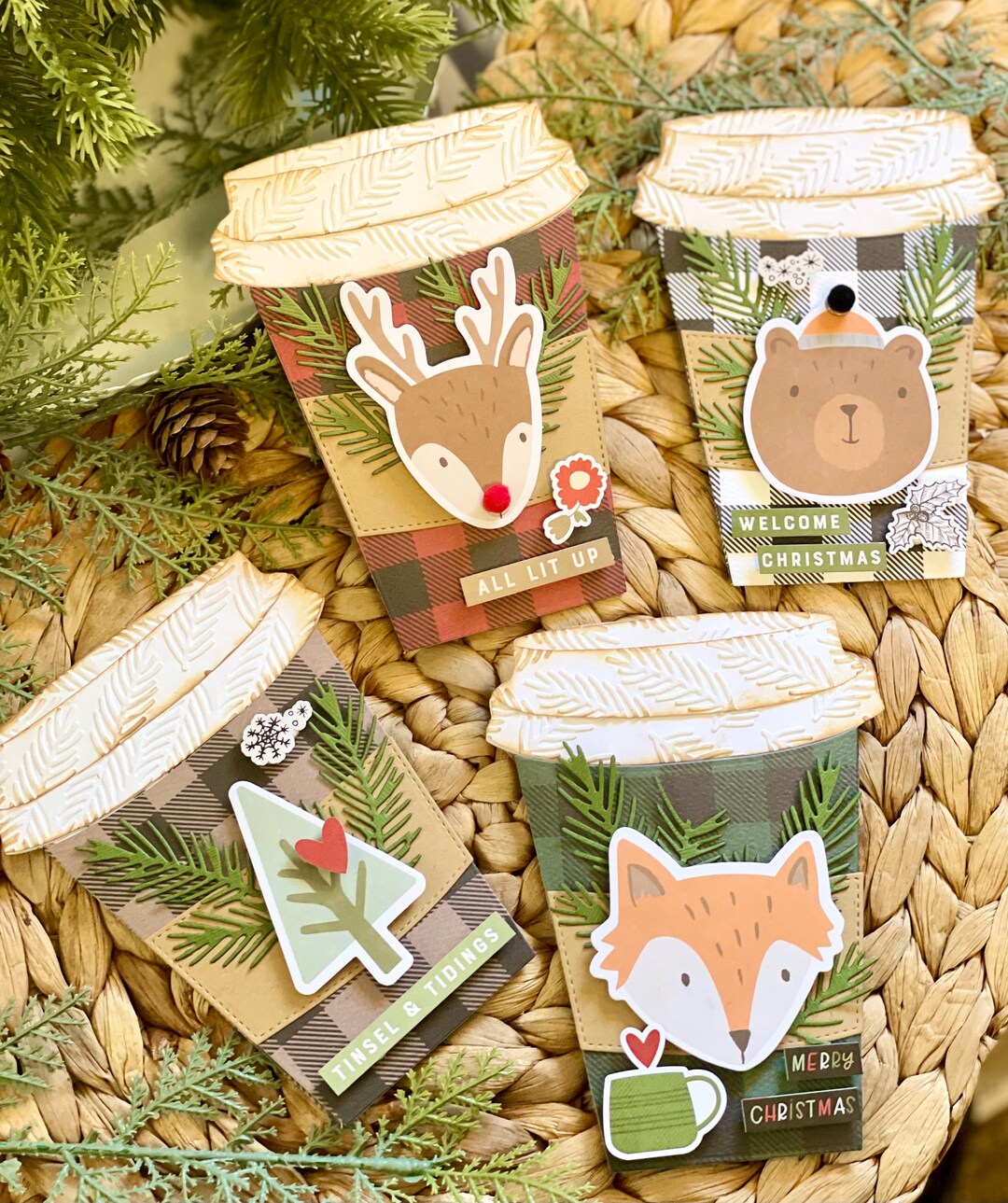 Holiday Coffee Cup Gift Card Holders. Christmas Coffee Gift Card ...