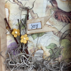 Joy 4x6 and I Love You 5x5 Diorama Shadow Boxes. Nature Inspired, Birds ...