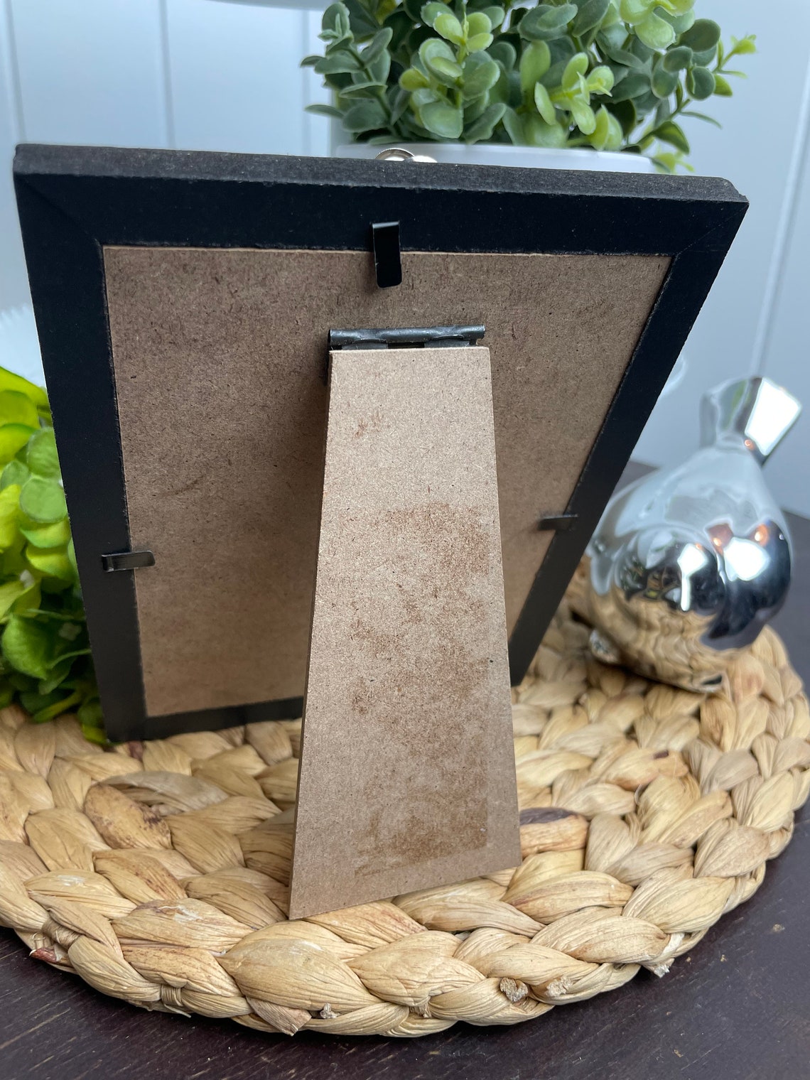 Keep It Simple, Corrugated Metal & Wood Frame 5x6 W/ Spanish Moss ...