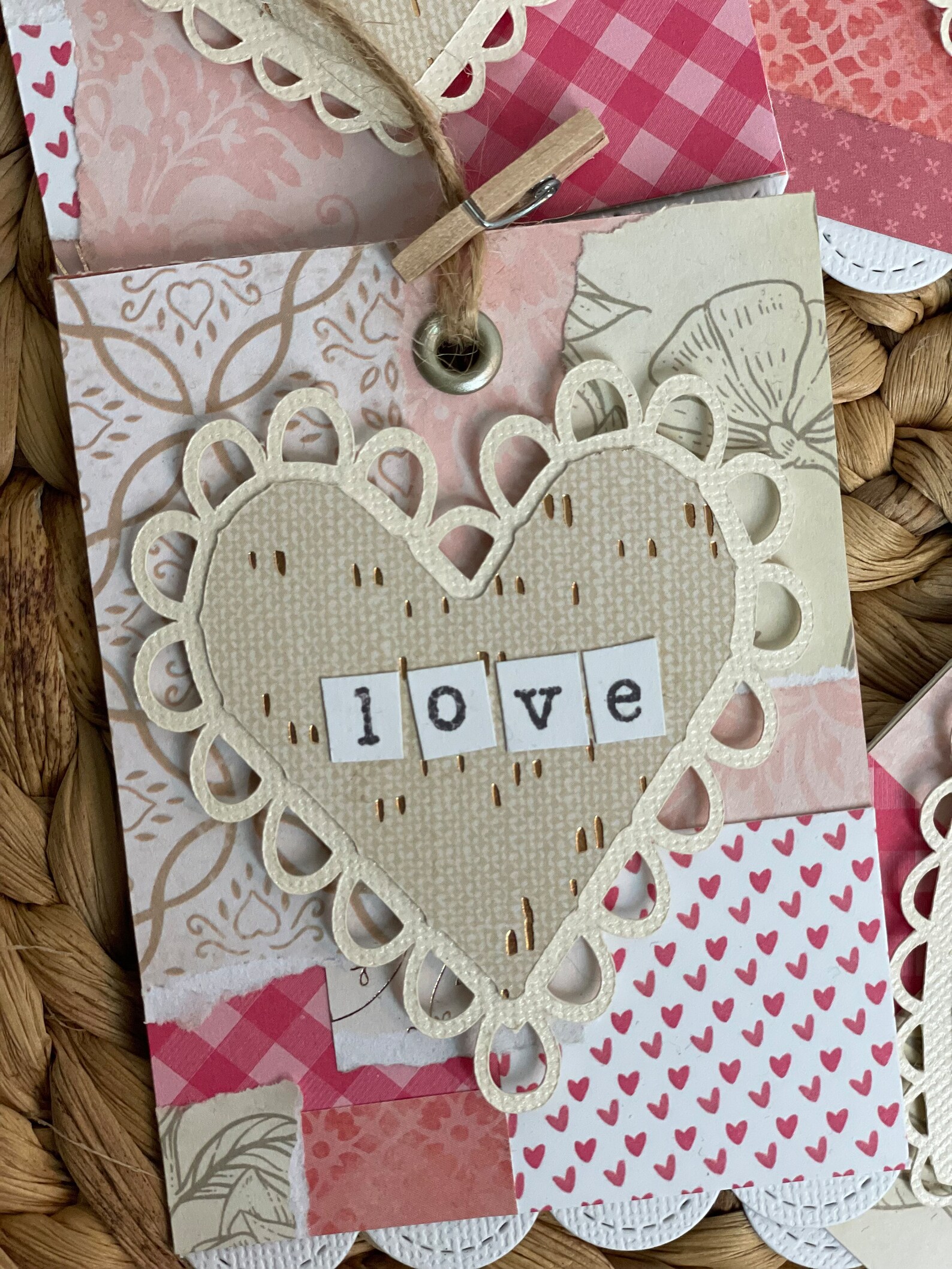 Handmade love Frankenpaper Tags, Set of 5 3x4.25. Valentine Gift Tags ...