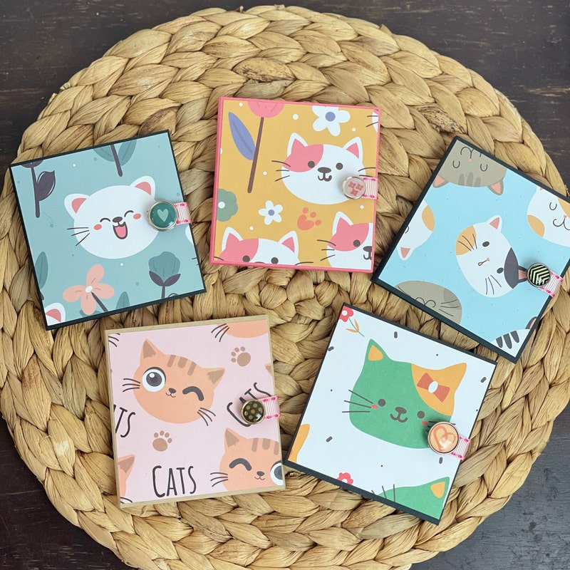 Cat Sticky Notes Holder - Etsy