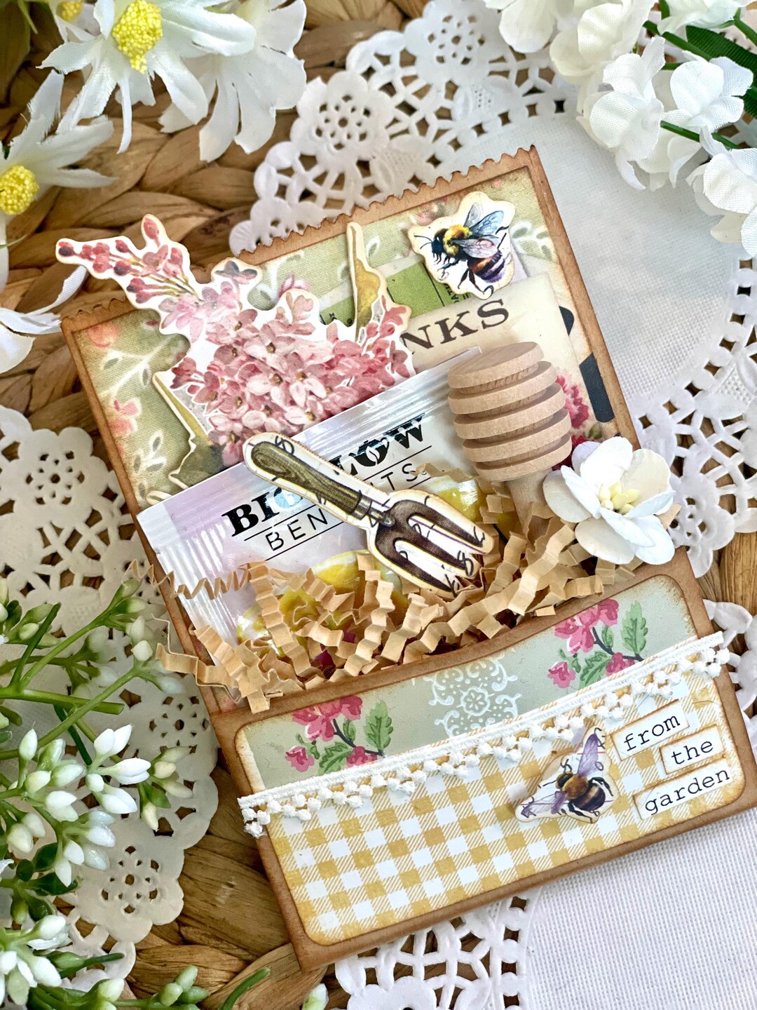 Sip & Sow Gardener's Pocket. Gardening Gifts. Includes Tea, Seed Packet and Lotion! Gardener ...