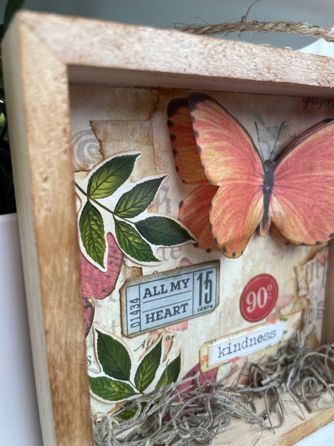 Kindness Diorama Shadow Box With 3D Butterfly 5x5. - Etsy
