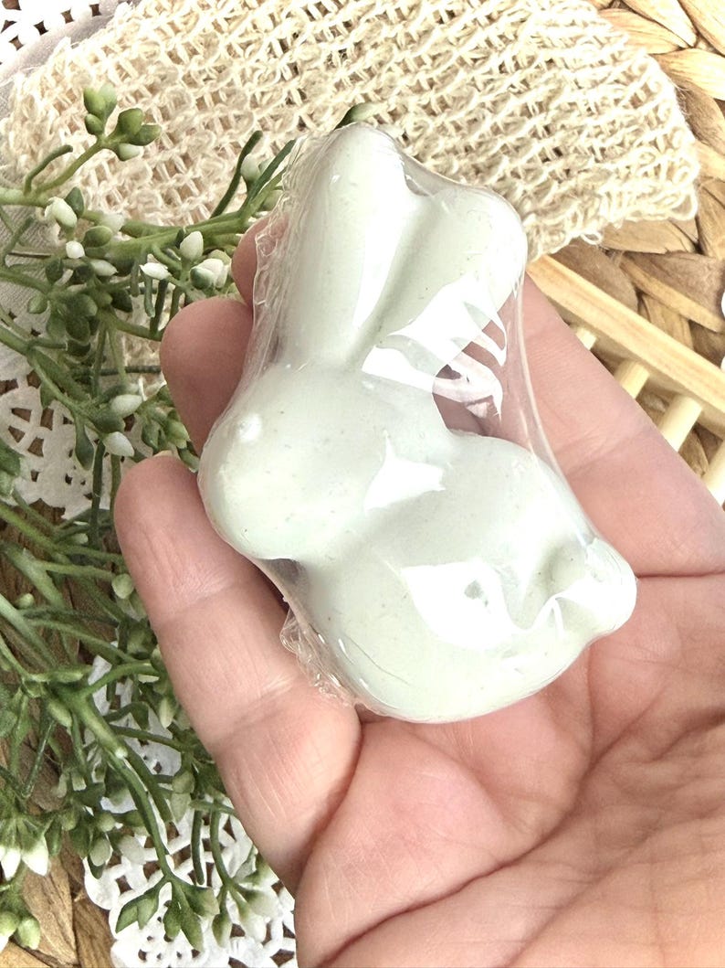 Bunny-shaped Shea Butter Guest Soap - Small Handmade Soap, Soft and ...