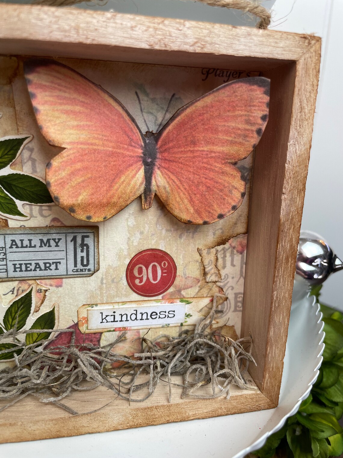 Kindness Diorama Shadow Box With 3D Butterfly 5x5. - Etsy
