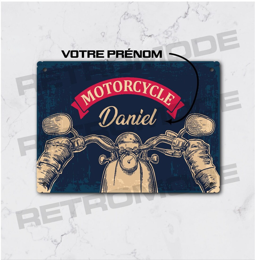 Personalized Biker Plaque, Personalized Motorcycle Wall Decoration ...