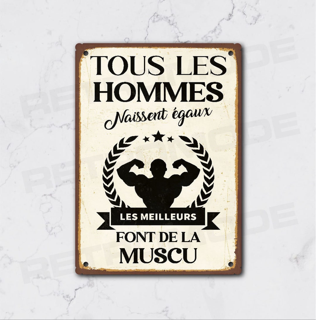 Vintage Metal Bodybuilding Plaque, Gym Wall Decoration, Athlete Diploma ...