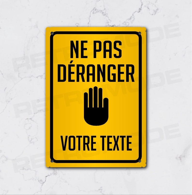 Custom Metal "do Not Disturb" Sign, "no Trespassing" Sign, Custom Door ...