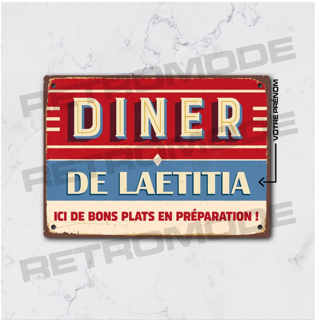 Personalized Kitchen Sign, Diner Wall Decoration, Personalized Gift ...