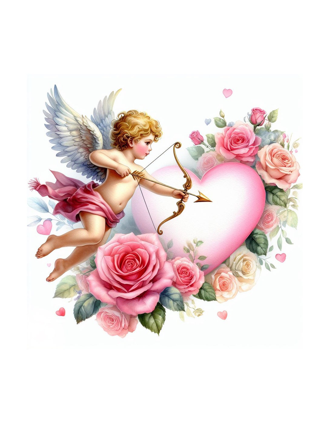 Wall Arts Gift Romantic Cupid Digital Print for Valentine's Day | Love ...
