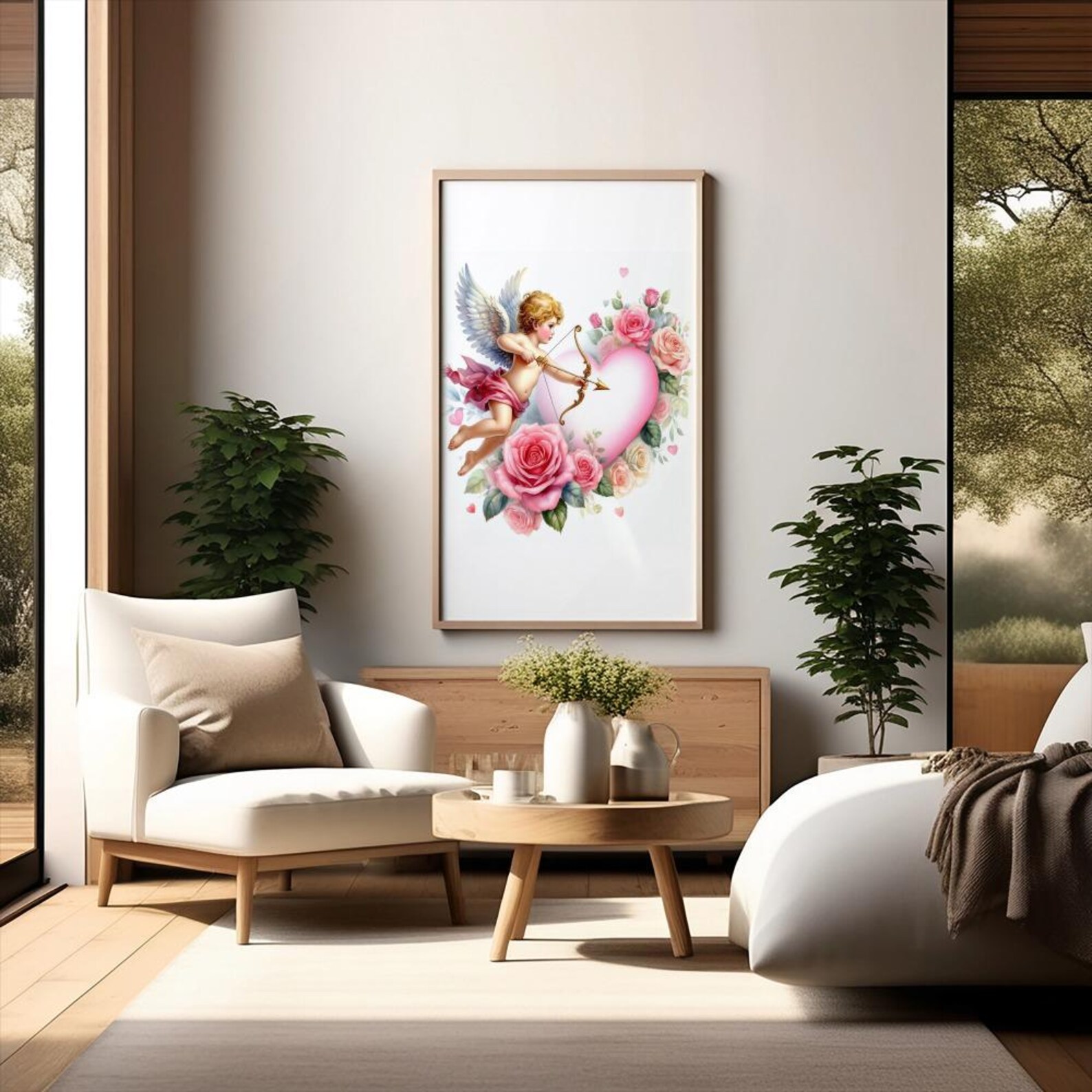 Wall Arts Gift Romantic Cupid Digital Print for Valentine's Day | Love ...