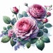 Romantic Rose Digital Painting - Perfect Gift for Lovers, Friends, and ...