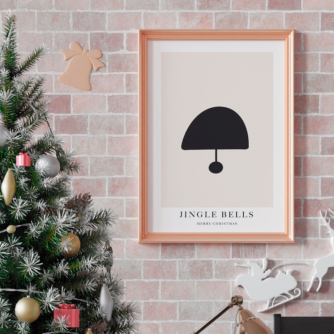 Jingle Bells Merry Christmas Quotes Wall Art, Christmas Decorations ...