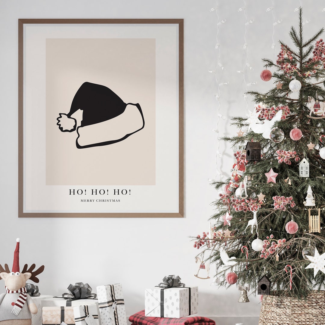 HO! HO! HO! Merry Christmas Quotes Wall Art, Christmas Decorations ...