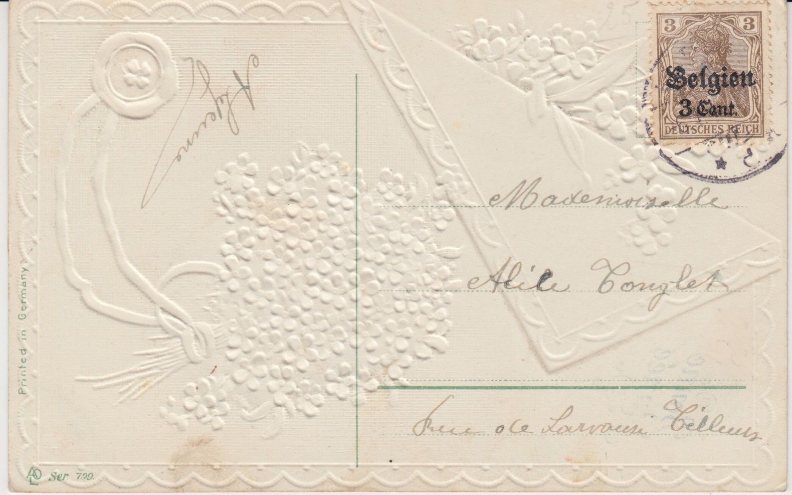 Forget-me-nots Flower Antique Embossed Postcard Greetings Postcard - Etsy