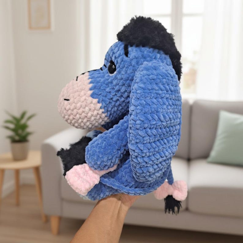 Droopy-eared Donkey Crochet Pattern, Cute Plush Donkey Amigurumi PDF ...