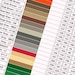 DMC Color Charts With 456 Colors and RGB Codes Digital Download ...