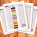 DMC Color Charts 456 RGB Codes Digital Download Printable DMC Chart ...