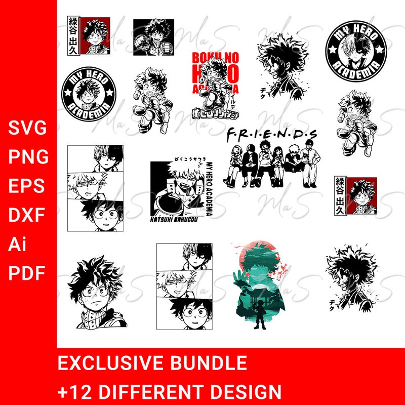 My Hero Academia Svg - Etsy